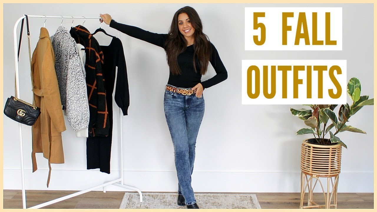 5 FALL OUTFIT IDEAS! TRY-ON HAUL! - YouTube