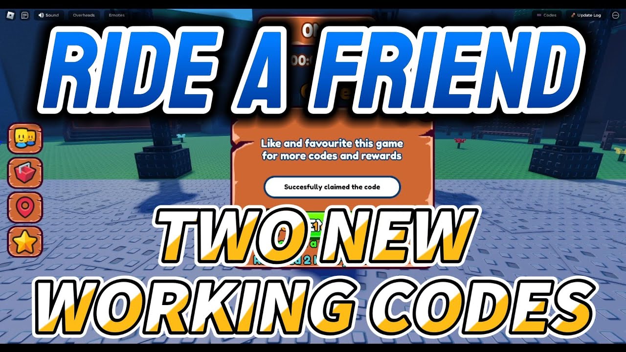 *NEW* Ride a Friend 2 Newest Working Codes for August 2024 - YouTube
