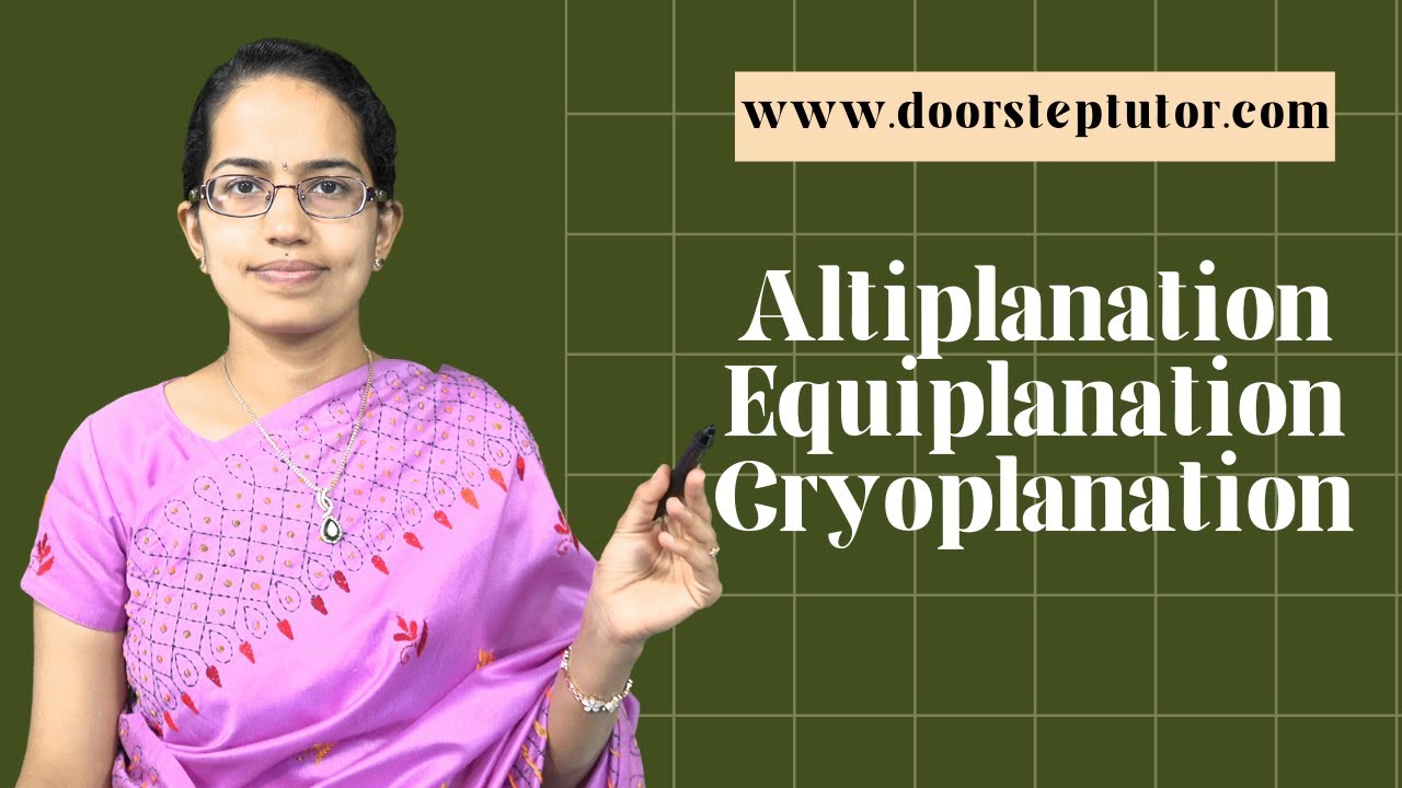 Altiplanation, Equiplanation, Cryoplanation: Periglacial Flattening ...