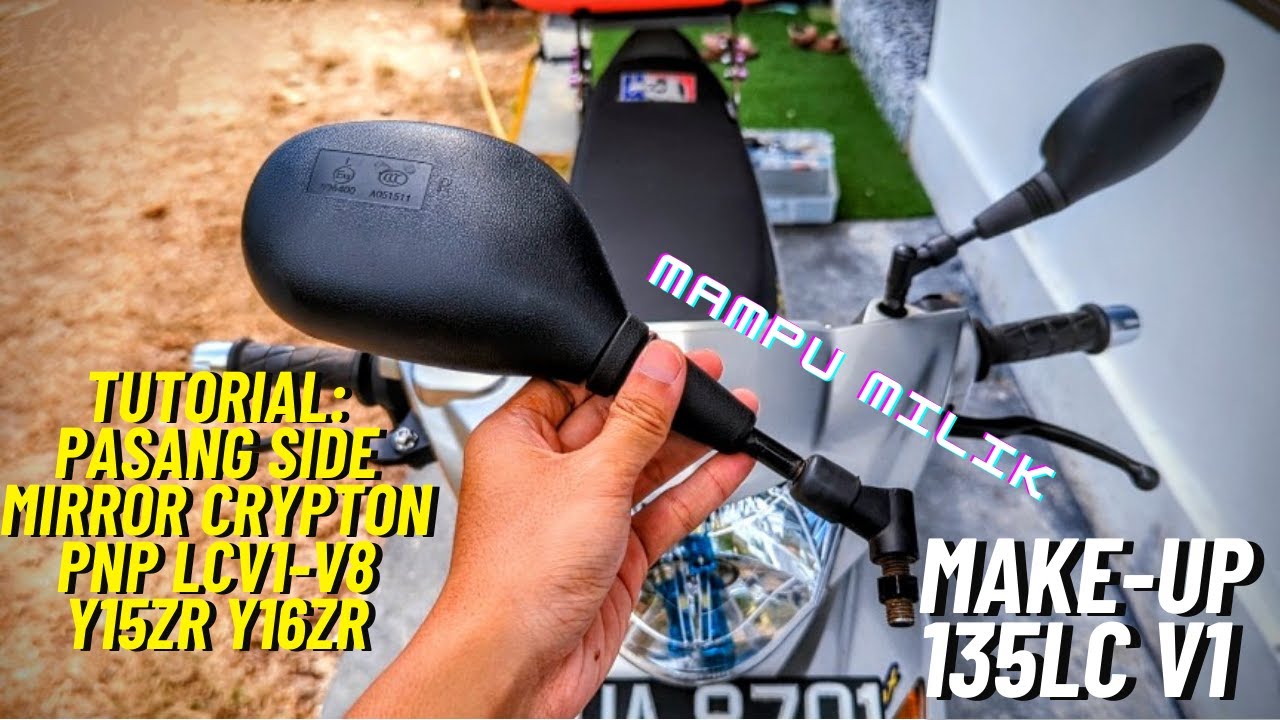 Cara Pasang Side Mirror Crypton Yamaha LC Dan Y15ZR - YouTube