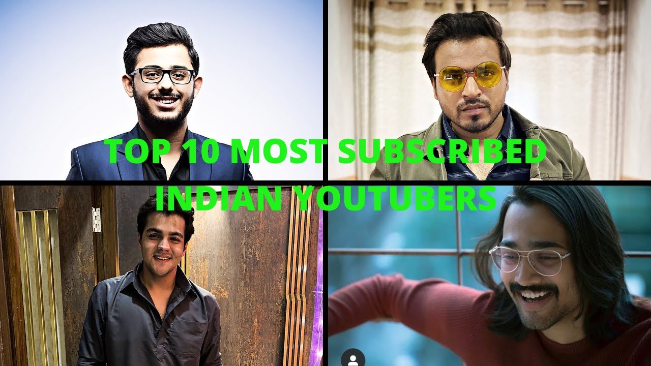 TOP 10 Most Subscribed Indian Youtubers Of 2020 - YouTube
