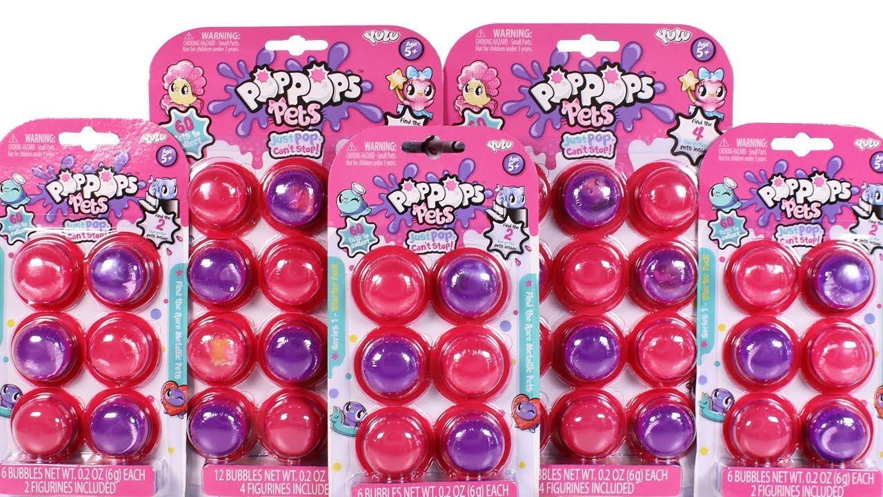 PopPops Pets Starter Pack and Deluxe Pack Unboxing Toy Review - YouTube