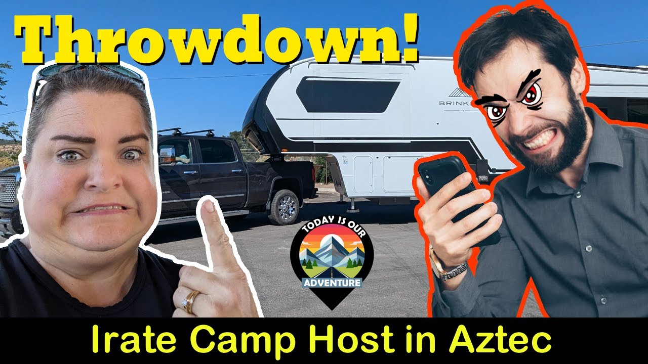 Irate Camp Host in Aztec (#RVLife) | S1E27 #camphost #brinkley - YouTube