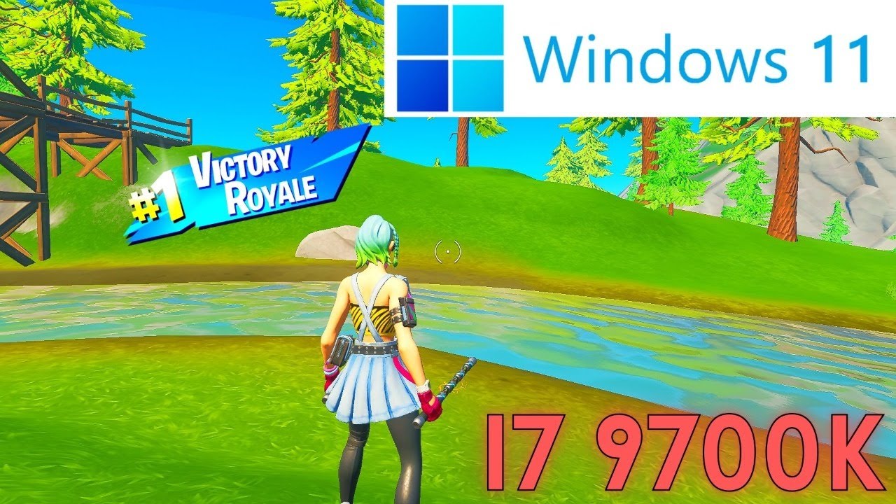 i played Fortnite on Windows 11 | i7 9700K - YouTube