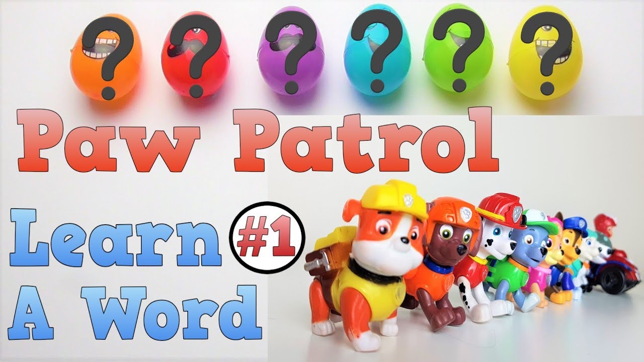 Paw Patrol Learn a Word 1 - YouTube