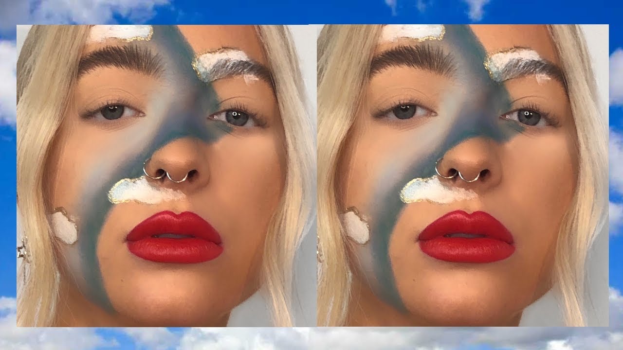 ️ cloud face makeup ️ editorial makeup tutorial - YouTube