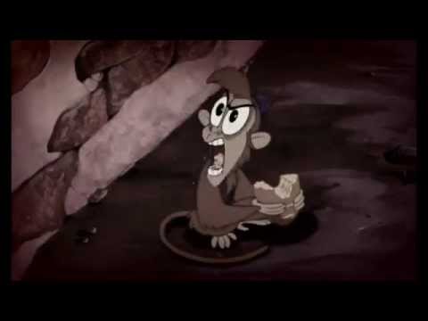Aladdin monkey eating dead bread - YouTube