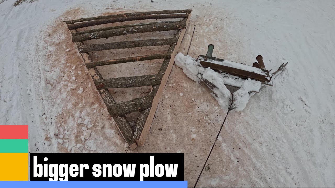 Building snow plow from tree - YouTube