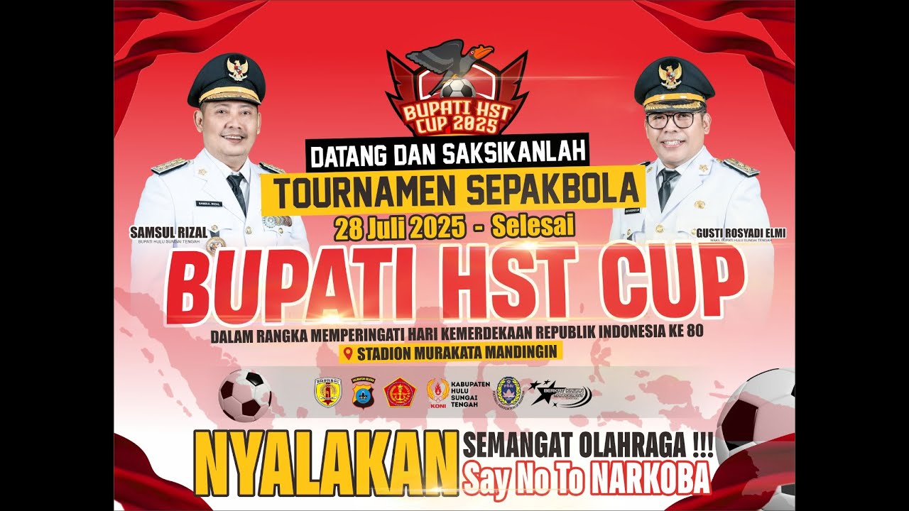 Pembukaan Bupati CUP Hulu Sungai Tengah | Sinergitas Fc vs K.FC Amuntai ...