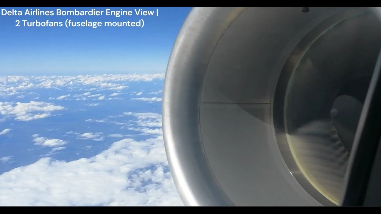 Delta Airlines Bombardier (CRJ) flight | Engine View - YouTube