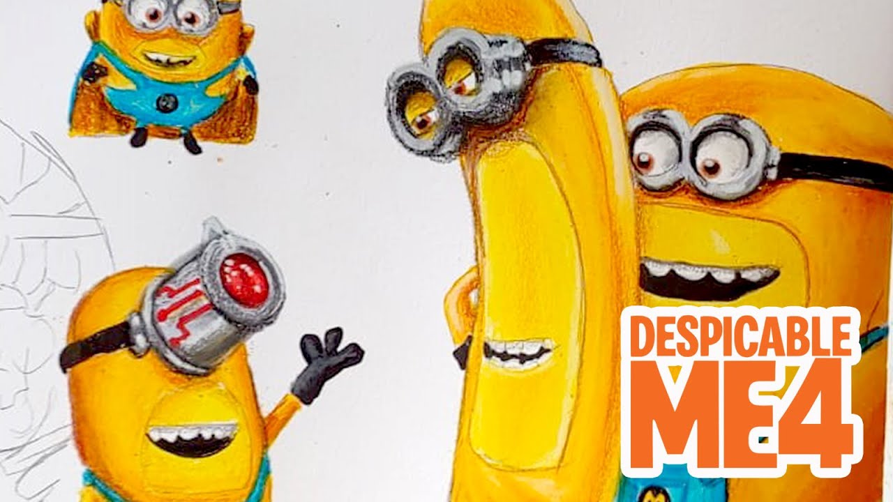 Mega Minion Mega Mel dibujando Minions #drawing #megaminion #minion # ...