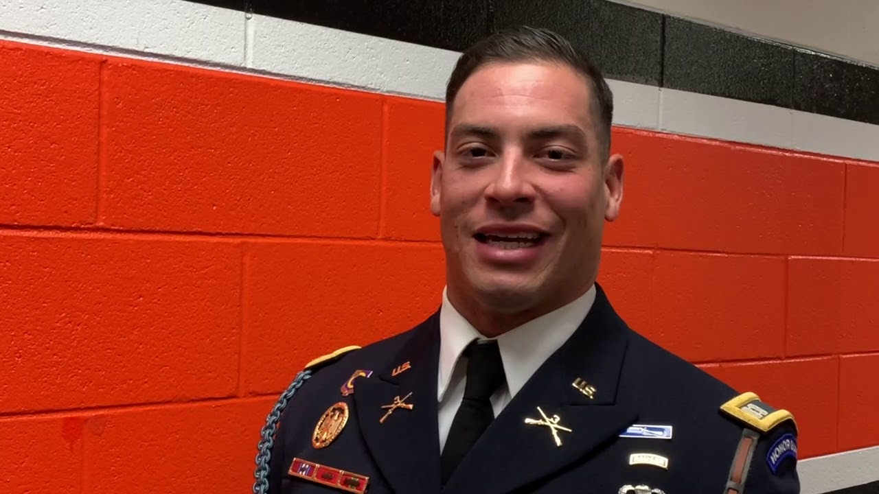 Broncos host the U.S. Army Drill Team - YouTube
