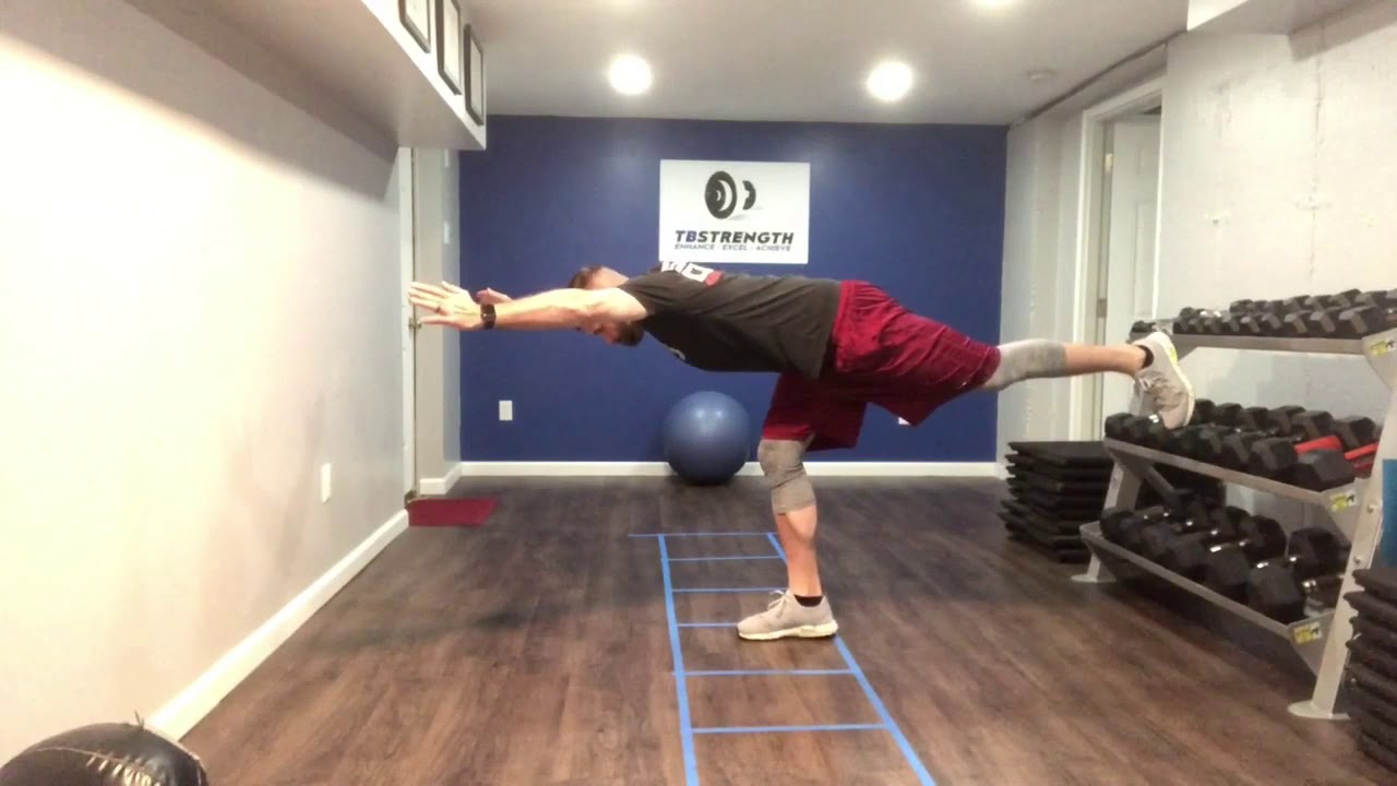 Single Leg RDL w/ Overhead Reach - YouTube