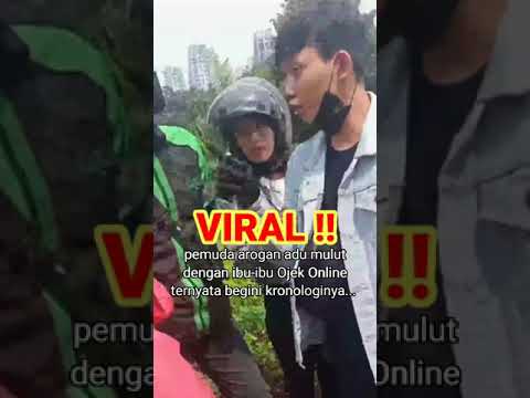 Viral !! pemuda arogan vs ibu2 ojol ternyata begini masalahnya...