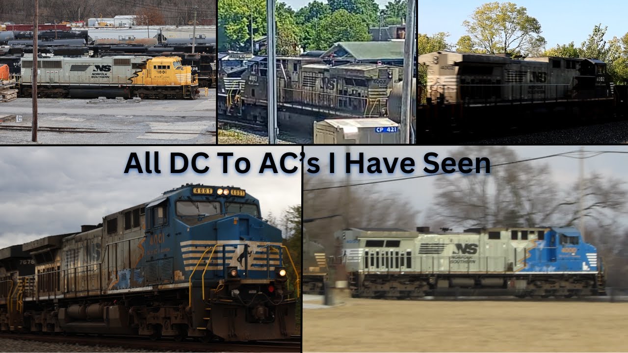 All Norfolk Southern DC To AC Special Paints I Have Seen! - YouTube