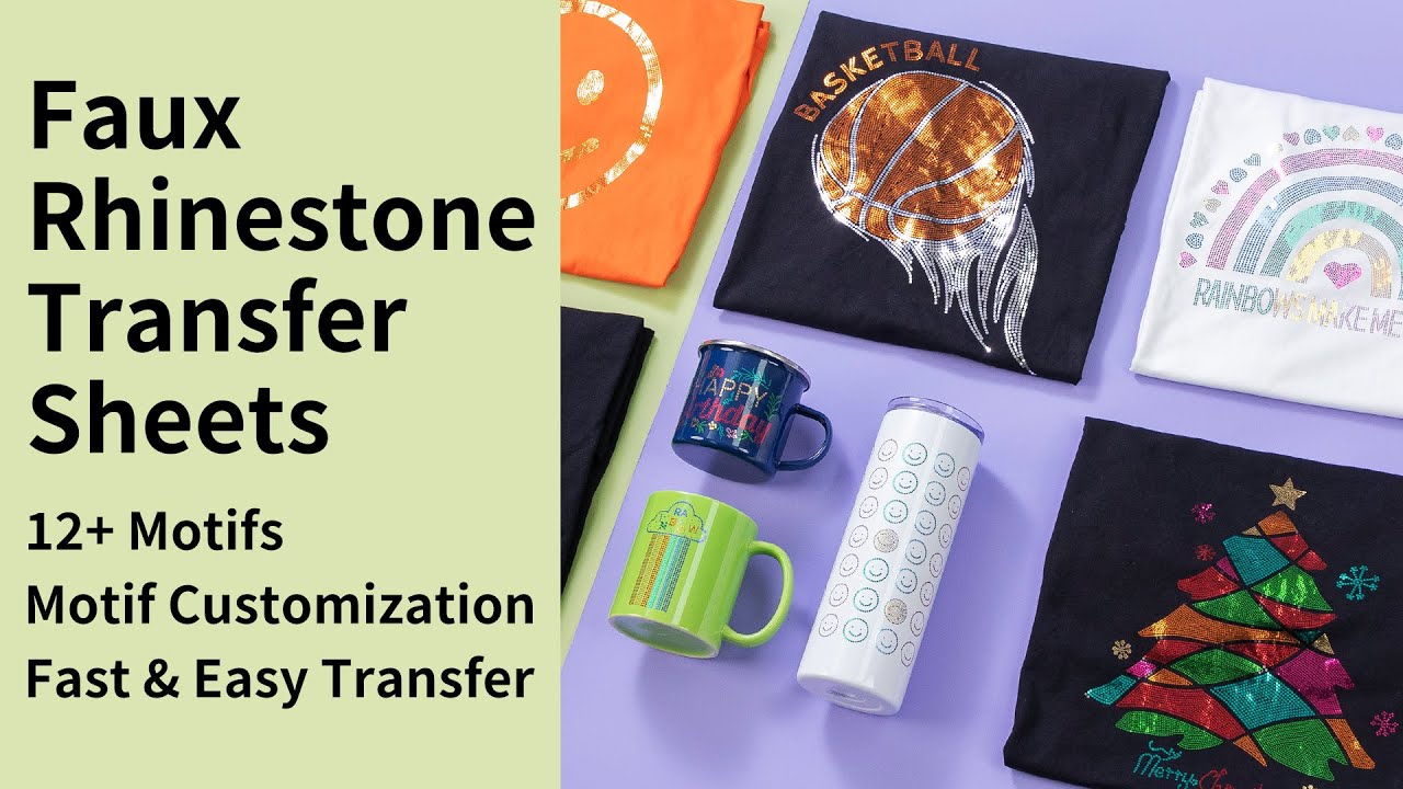 Introduce Faux Rhinestone Heat Transfer Sheets | Super Sparkling Effect ...