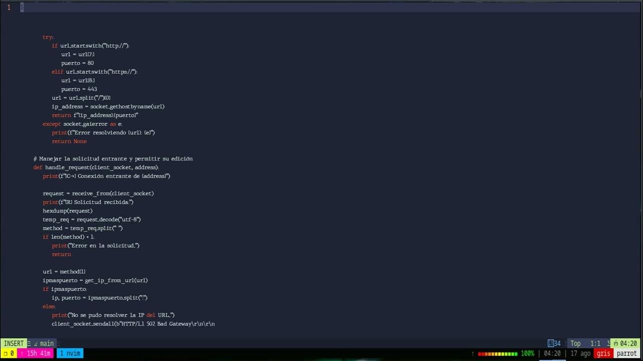 Write a proxy mitm in python like intercept from burpsuite - YouTube