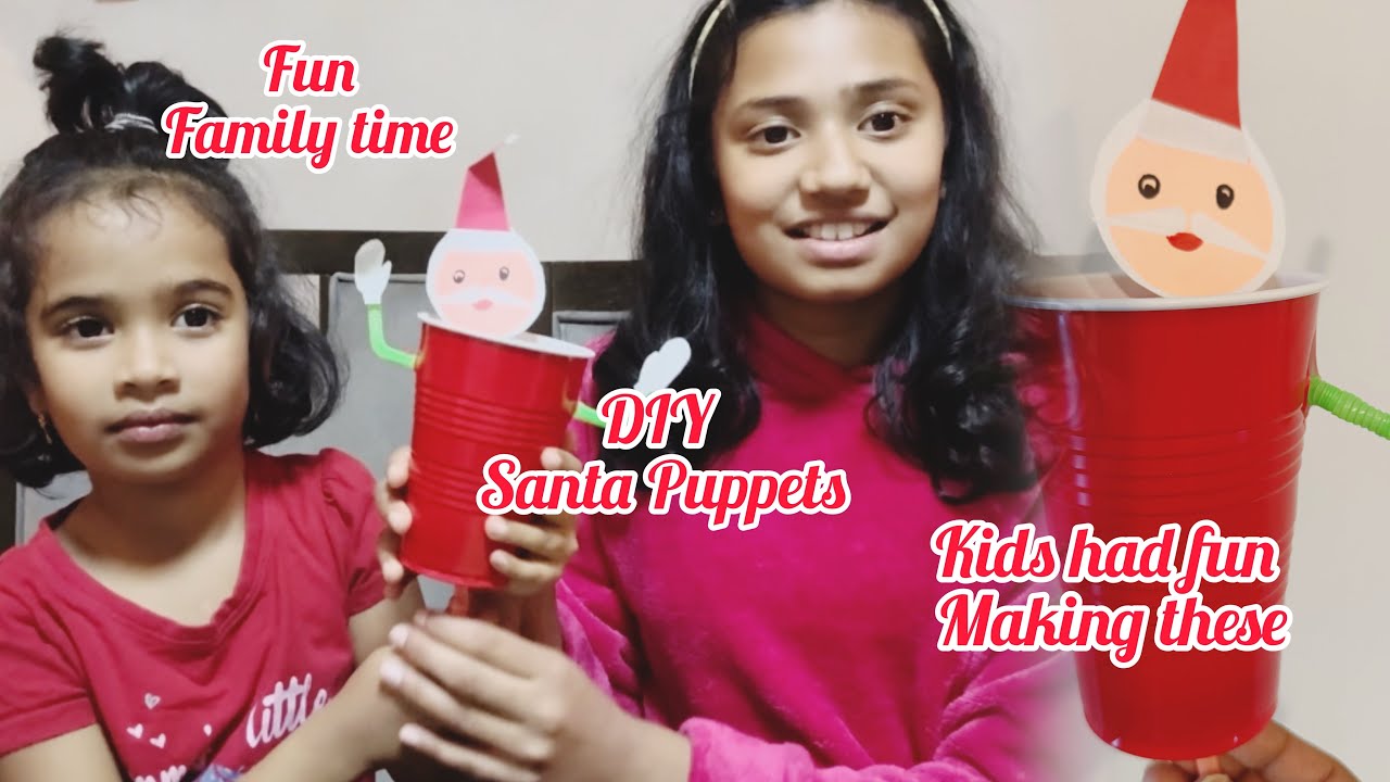 Quick & Easy DIY Santa Puppets| A Fun Family Activity For Holidays ...