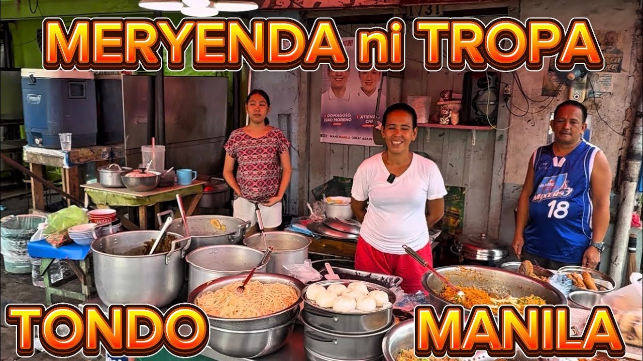 MERYENDA ni TROPA in TONDO. PINOY STREETFOOD #kafoodtrip - YouTube