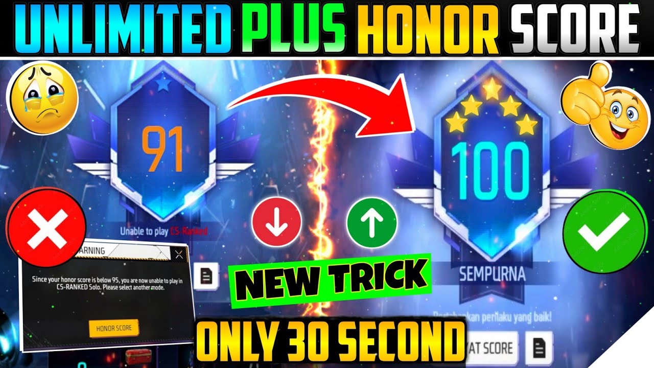 How To Increase Fast Honor Score in Free Fire 2024 || Honor Score ...