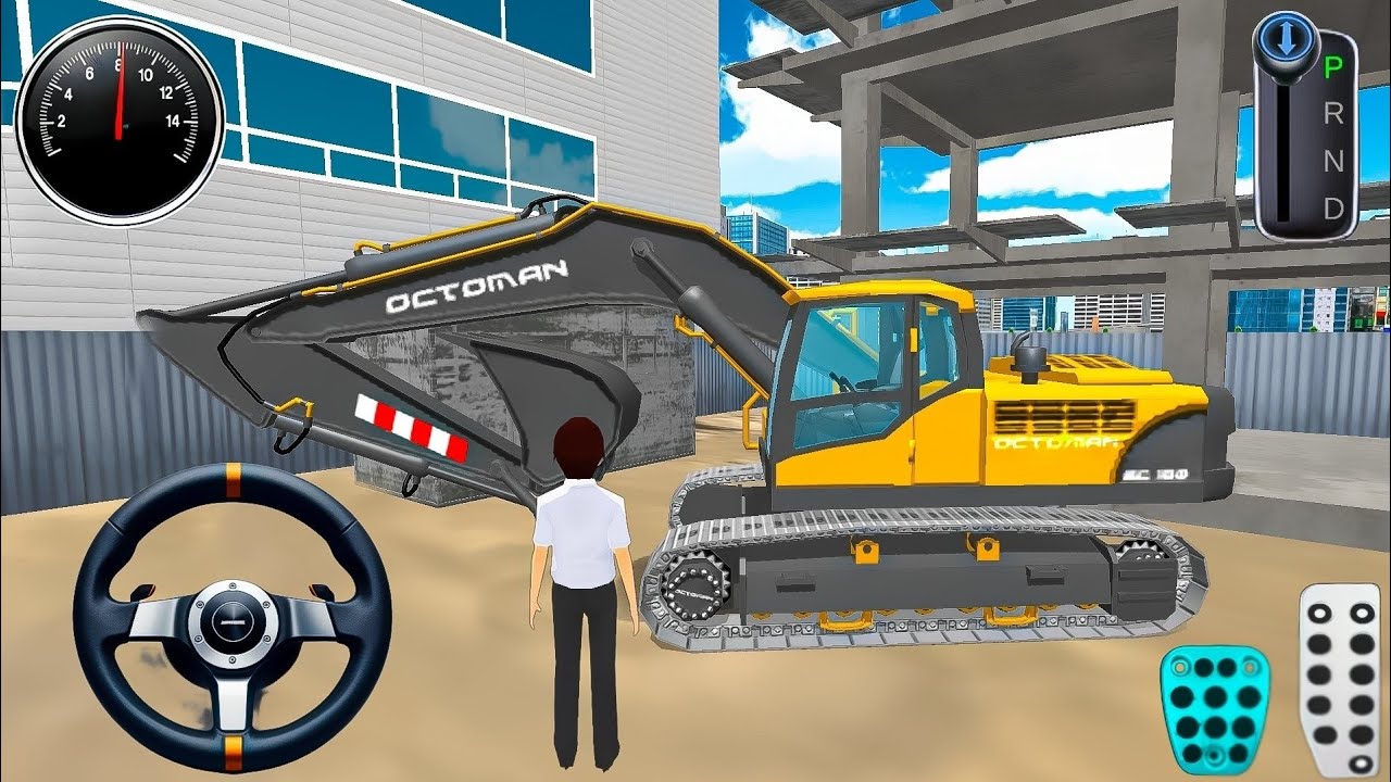 Excavator At Construction Site For Diggers - 3D Driving Class Android ...