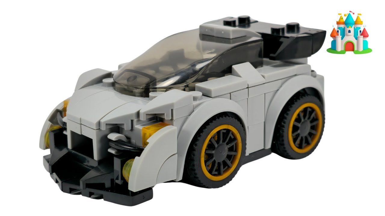 LEGO City Grey PULL-BACK Car! - Speed Build | Unofficial LEGO - YouTube