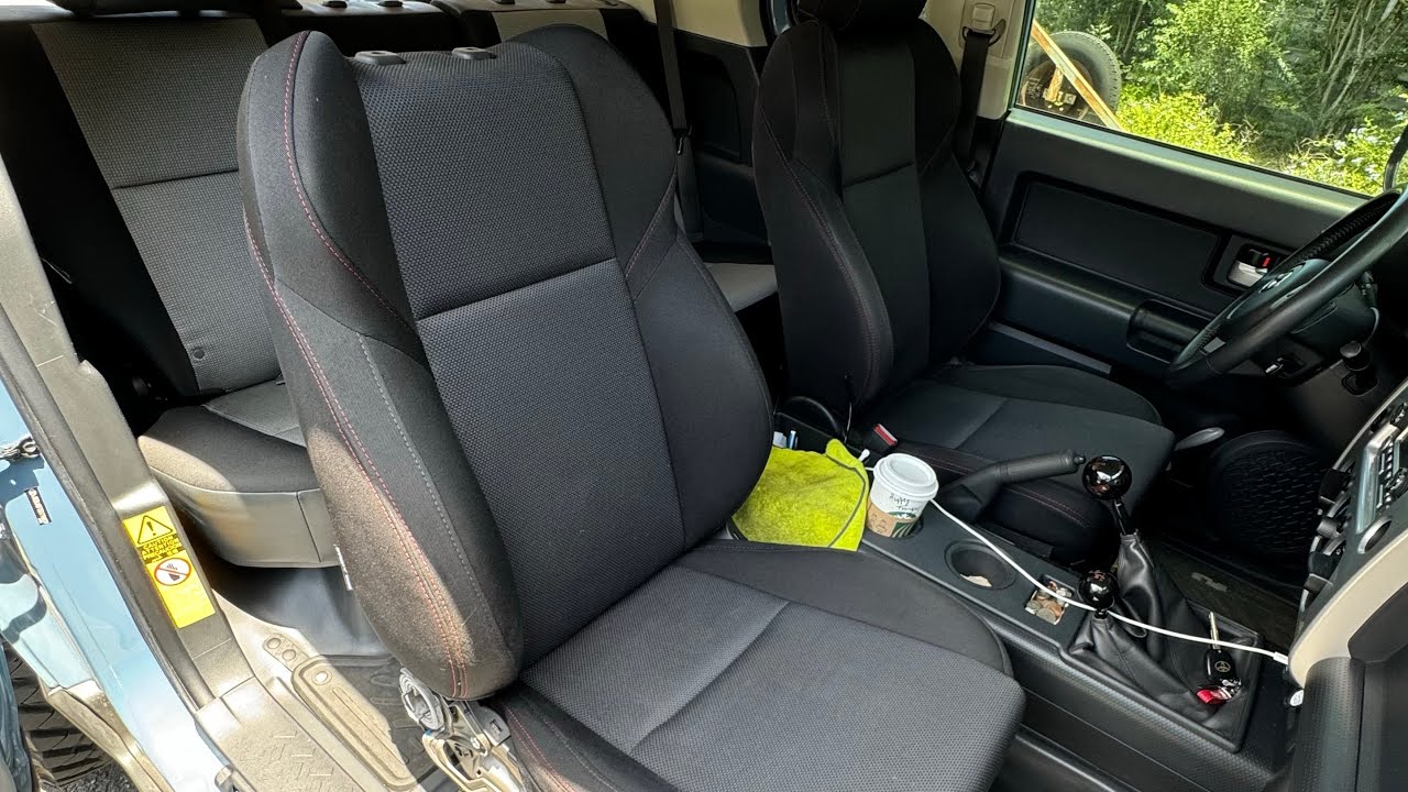 FJ Cruiser seat modification to WRX seats part 3 - YouTube