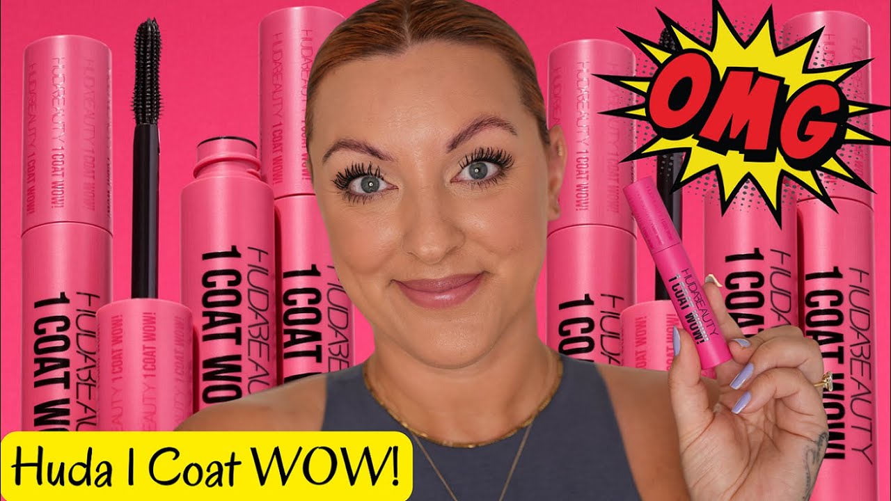 HUDA BEAUTY 1 COAT WOW MASCARA | Is it REALLY Wow in 1 COAT?! - YouTube