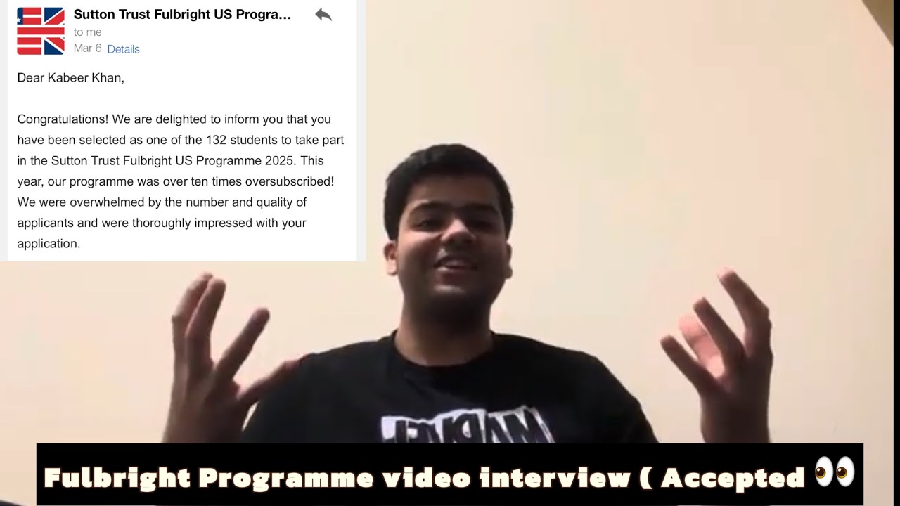 Sutton Trust US Programme- Khan,Kabeer 021107 (Accepted !) - YouTube