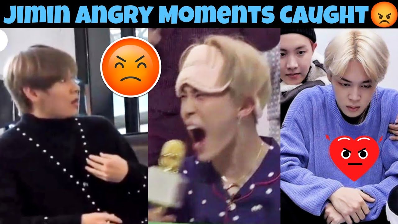 Jimin Angry 💢 Moments Caught 😡 BTS Jimin Mad Angry Moments Caught on ...