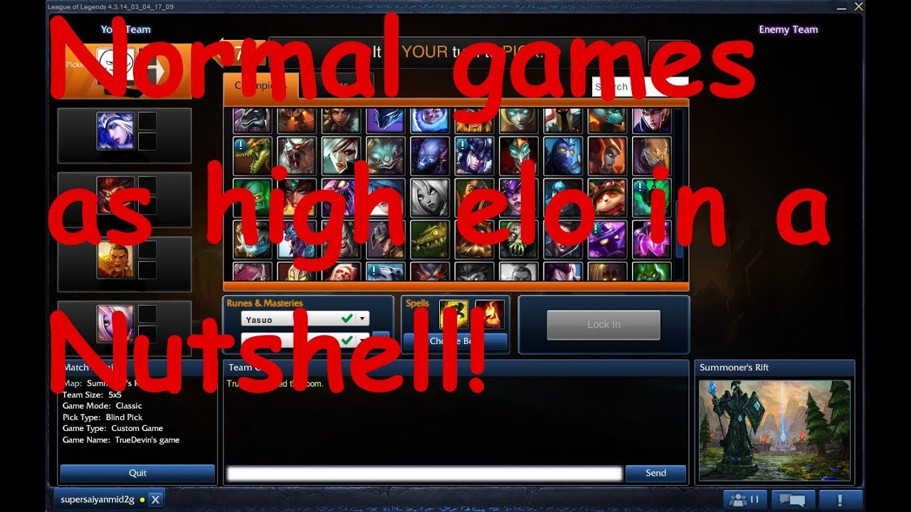 [LoL]Normal Games as High Elo in a Nutshell by TrueDevinLoL - YouTube