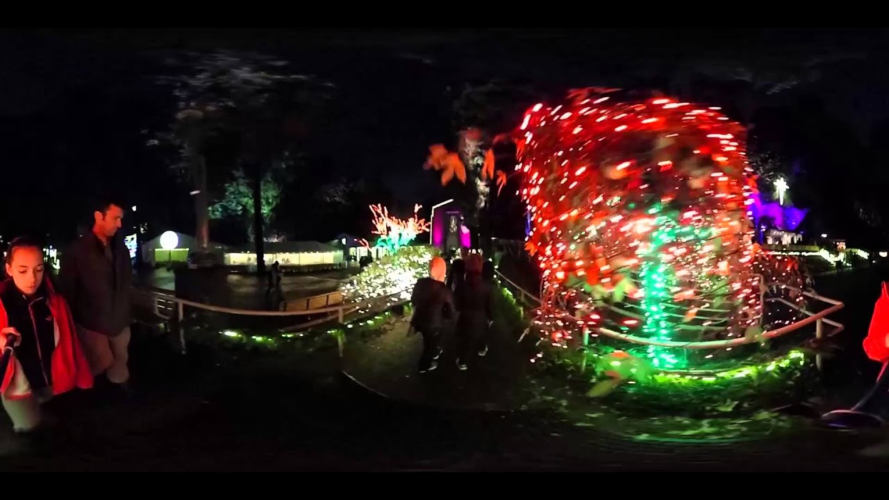360 Video of Portland Grotto Festival of Lights - YouTube
