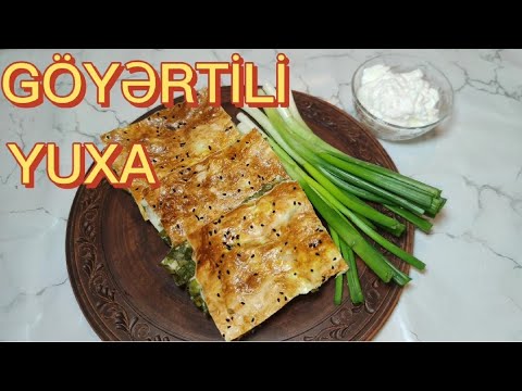 Lavaşda göyərti.Göyərtili yuxa
