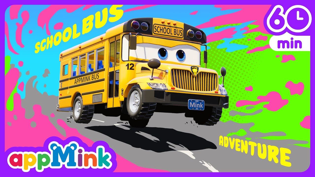 🛞🚌🛞The Wheels On The Bus🚏🚍 Bus Fun with #appmink #nurseryrhymes # ...