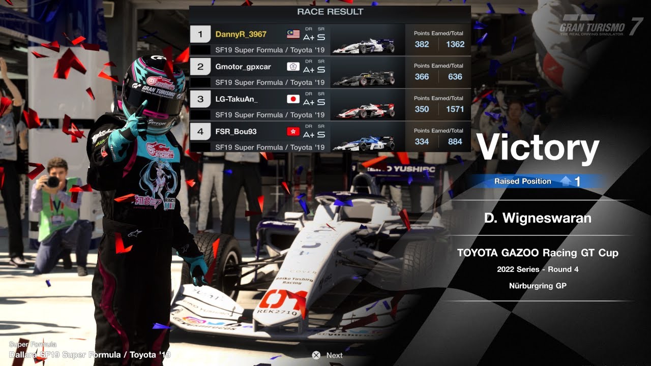 GT7 - TGR Cup Round 4 - Top Split Win (382 Points) - YouTube