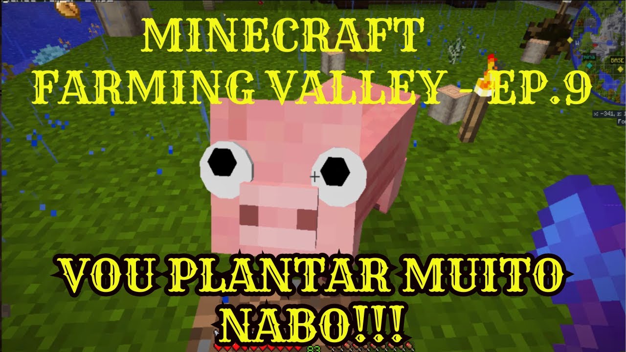 MINECRAFT - FARMING VALLEY - EP. 9 - PLANTAÇÃO DE NABO - É MUITO NABO ...