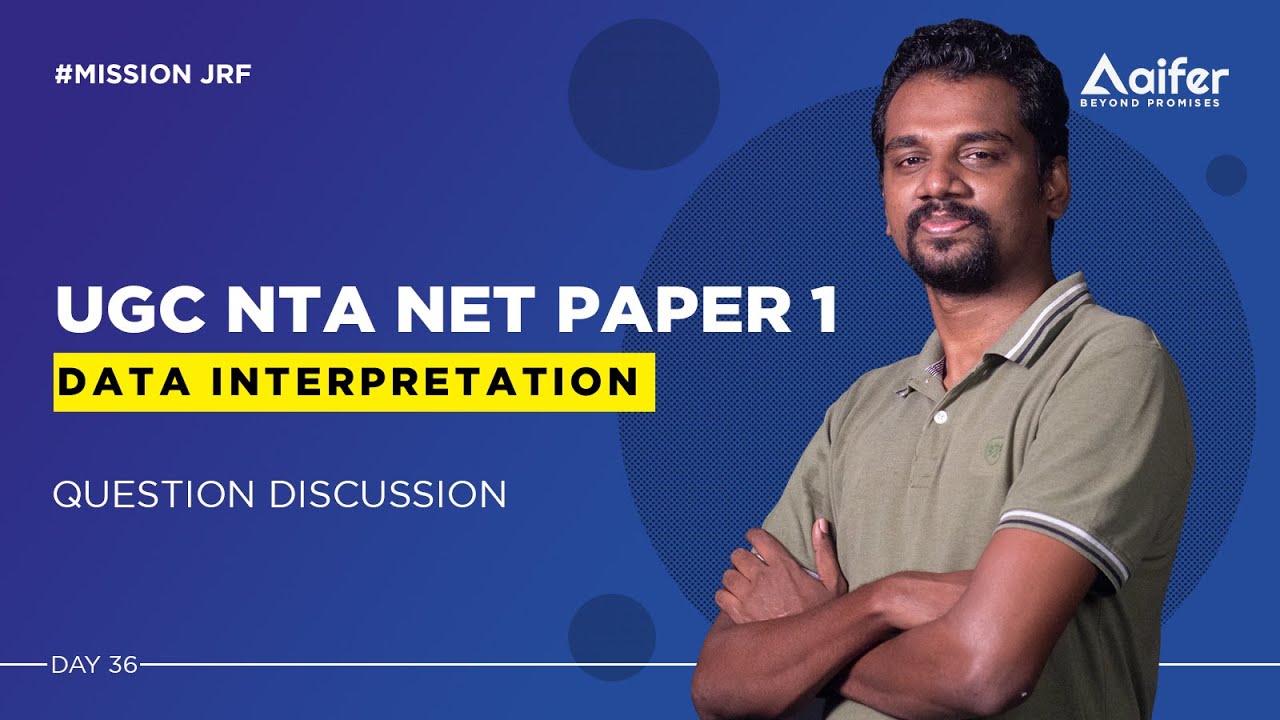 UGC NET Paper 1 | Data interpretation | Question Discussion | Day 36 ...