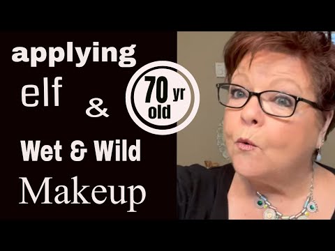 70 yr old APPLYING elf & wet and wild makeup