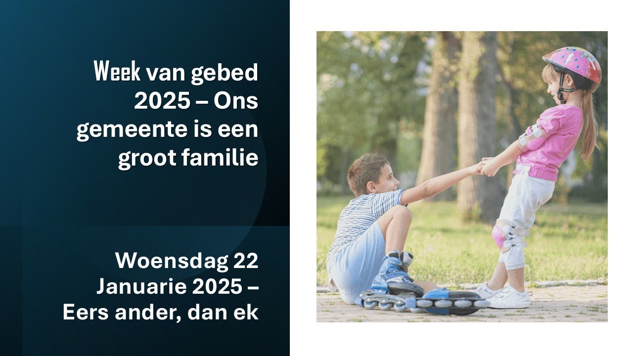 Week van gebed: 22 Jan 2025 - YouTube