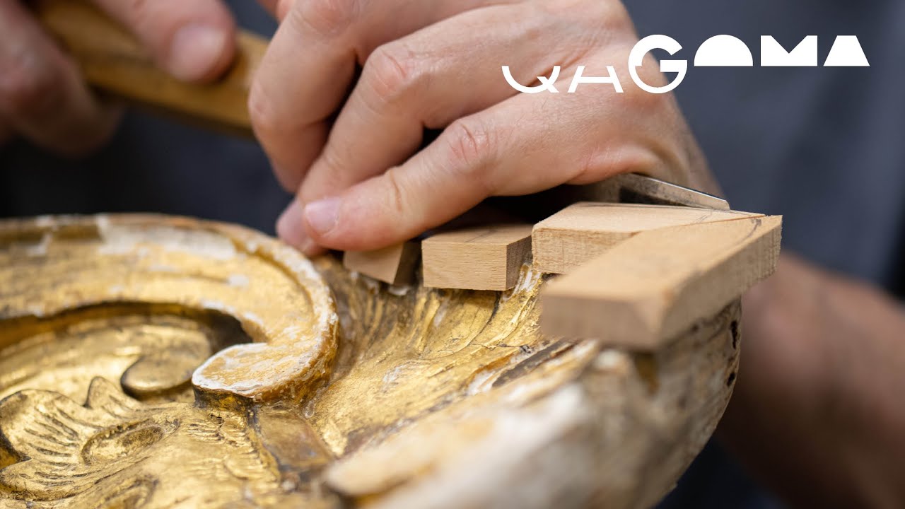 Watch our time-lapse as we restore our George Romney frame - YouTube