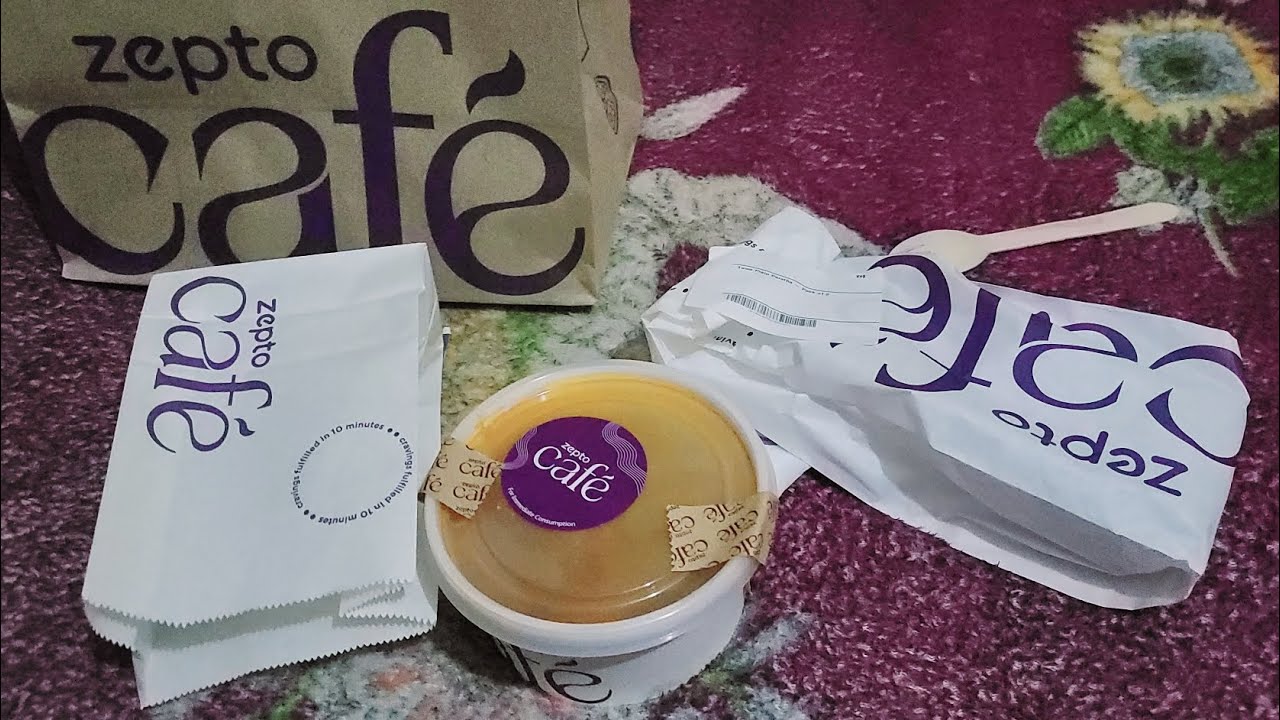 Zepto Cafe Food Unboxing & Review - Food delivery in 10 mins? Taste ...
