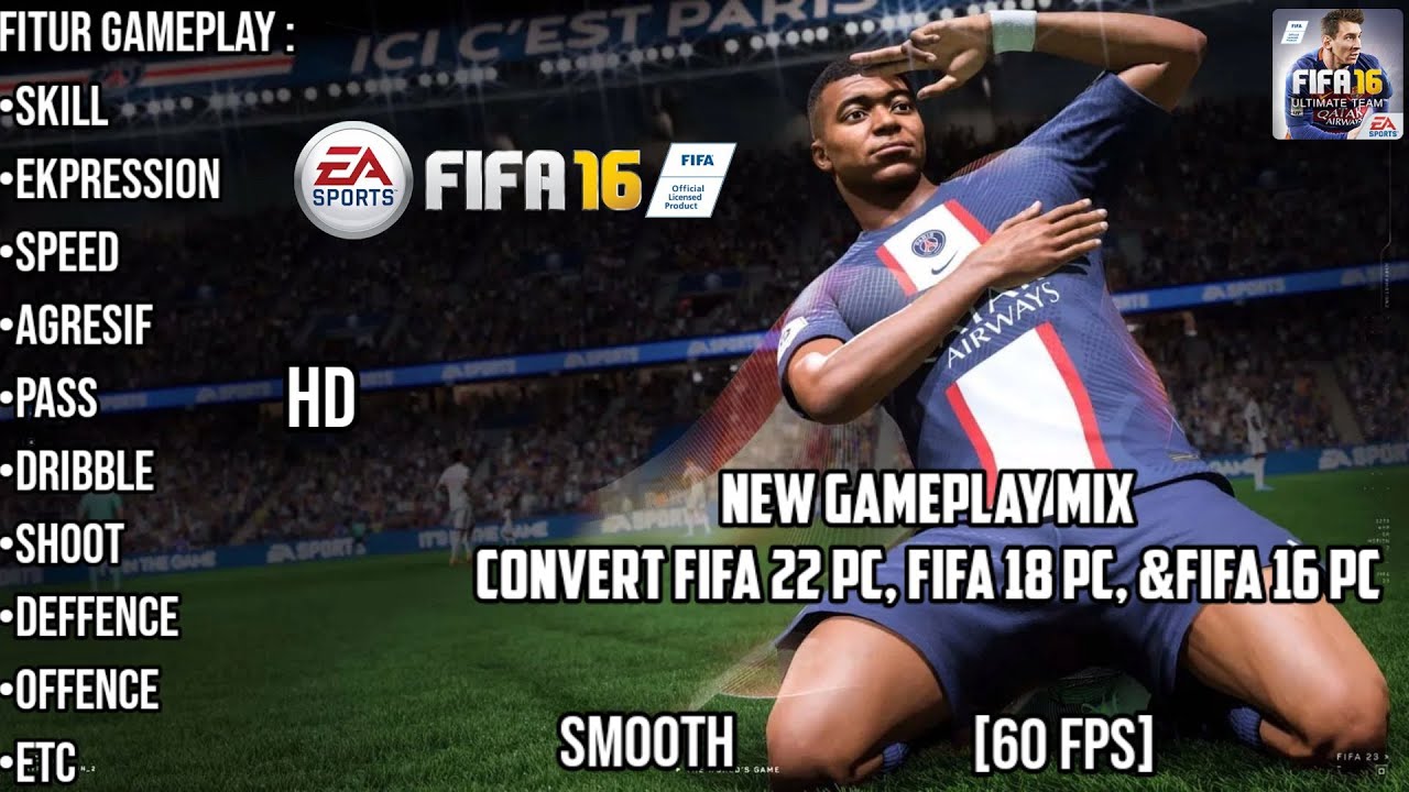 Realistic Gameplay Fifa PC To Fifa 16 Mobile | Smooth 60 FPS?!! - YouTube