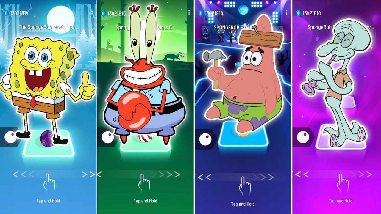 Yellow SpongeBob - squidward - Mr karbs - Patrick Song ...