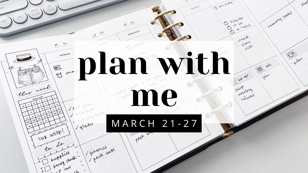 Plan with Me // How I plan my week step by step - YouTube