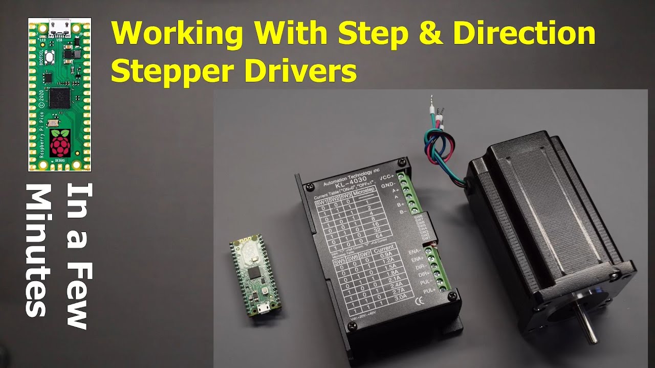 How to use Step and Direction step motor drives - YouTube