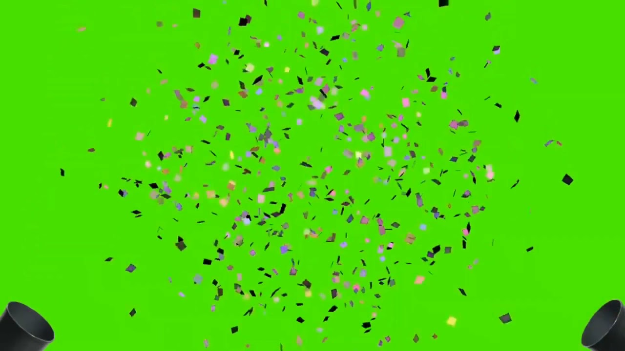 Celebration green screen with sound effects | Birthday /party ...