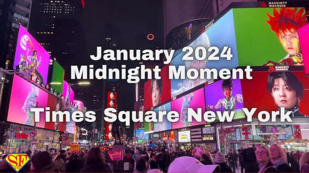 January 1, 2024 Times Square New York Midnight Moment - YouTube