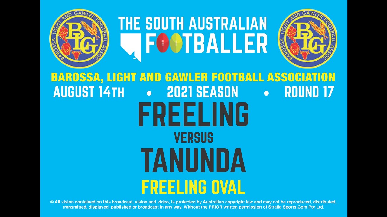 Freeling vs Tanunda at Freeling Oval 14 08 2021 - YouTube