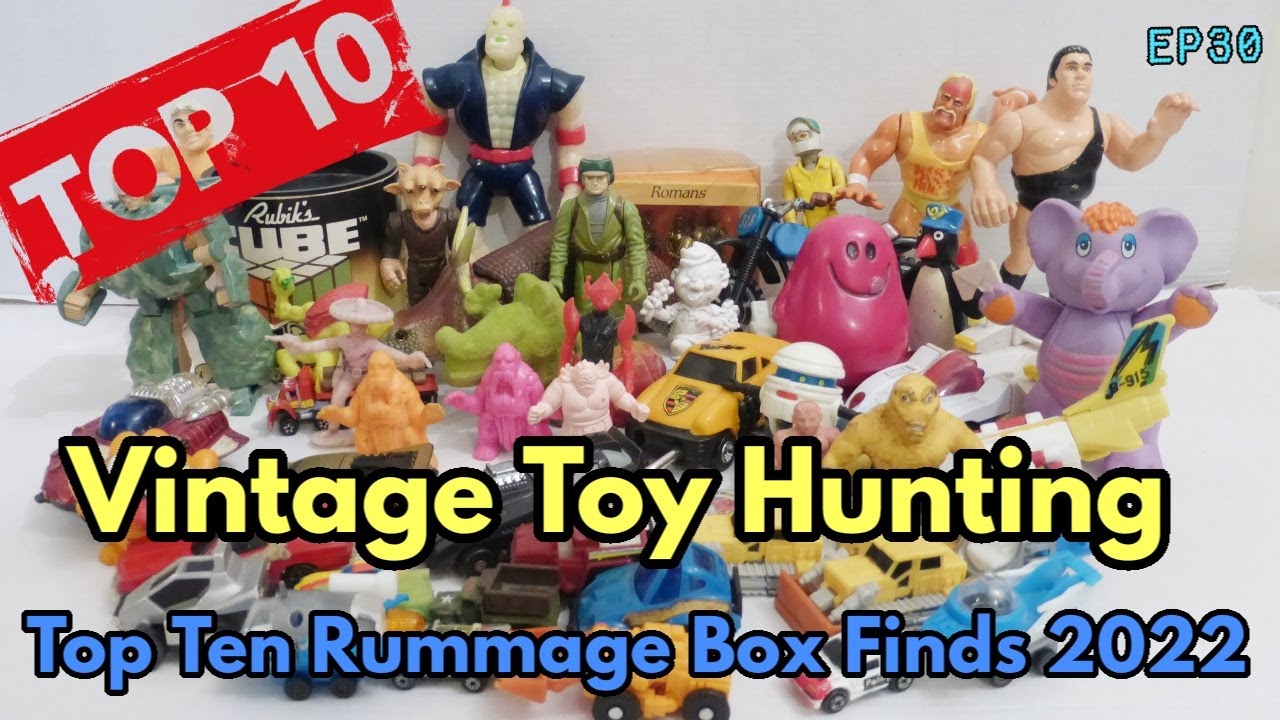 Episode 30 : Vintage ToyHunting Top Ten Rummage Box Finds 2022 (£1) or ...