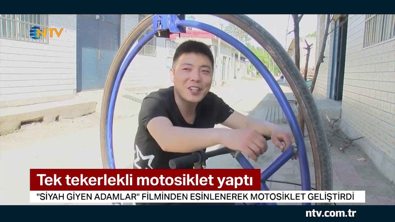 Tek tekerlekli motosiklet yaptı - YouTube